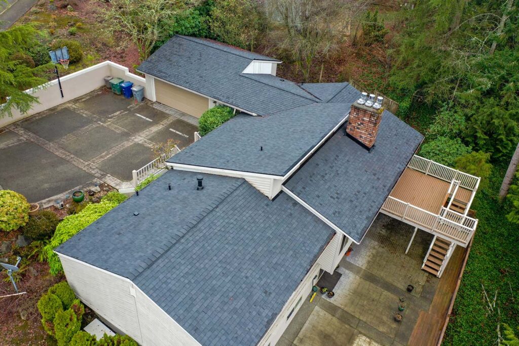 New Composite Asphalt Roof in Bellevue, Washington - Three Tree Roofing